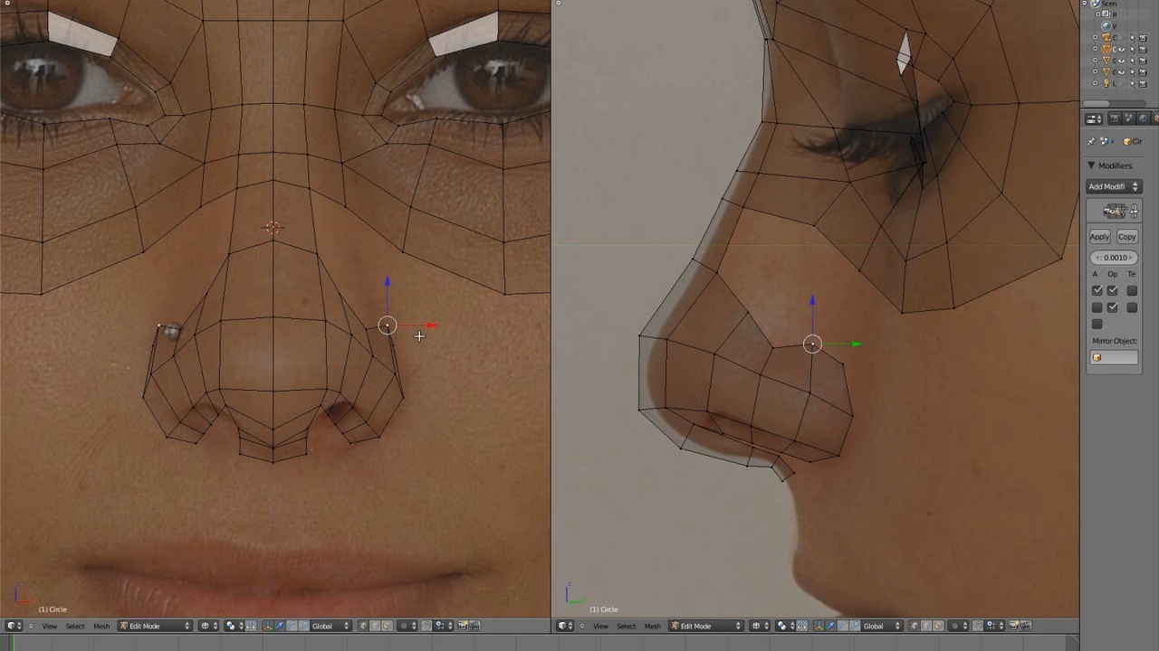 04 - Nose Blocking - Learn Character Modeling - Blender Studio