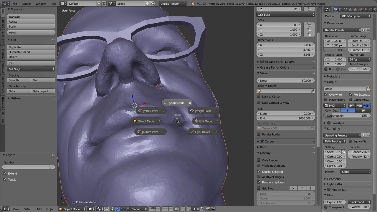04a - Head - Low Poly Character Creation - Blender Studio