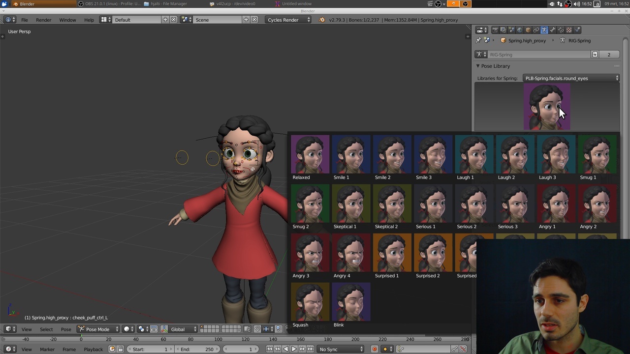 Pose Library - add-on walkthrough - Character Animation - Blender Studio