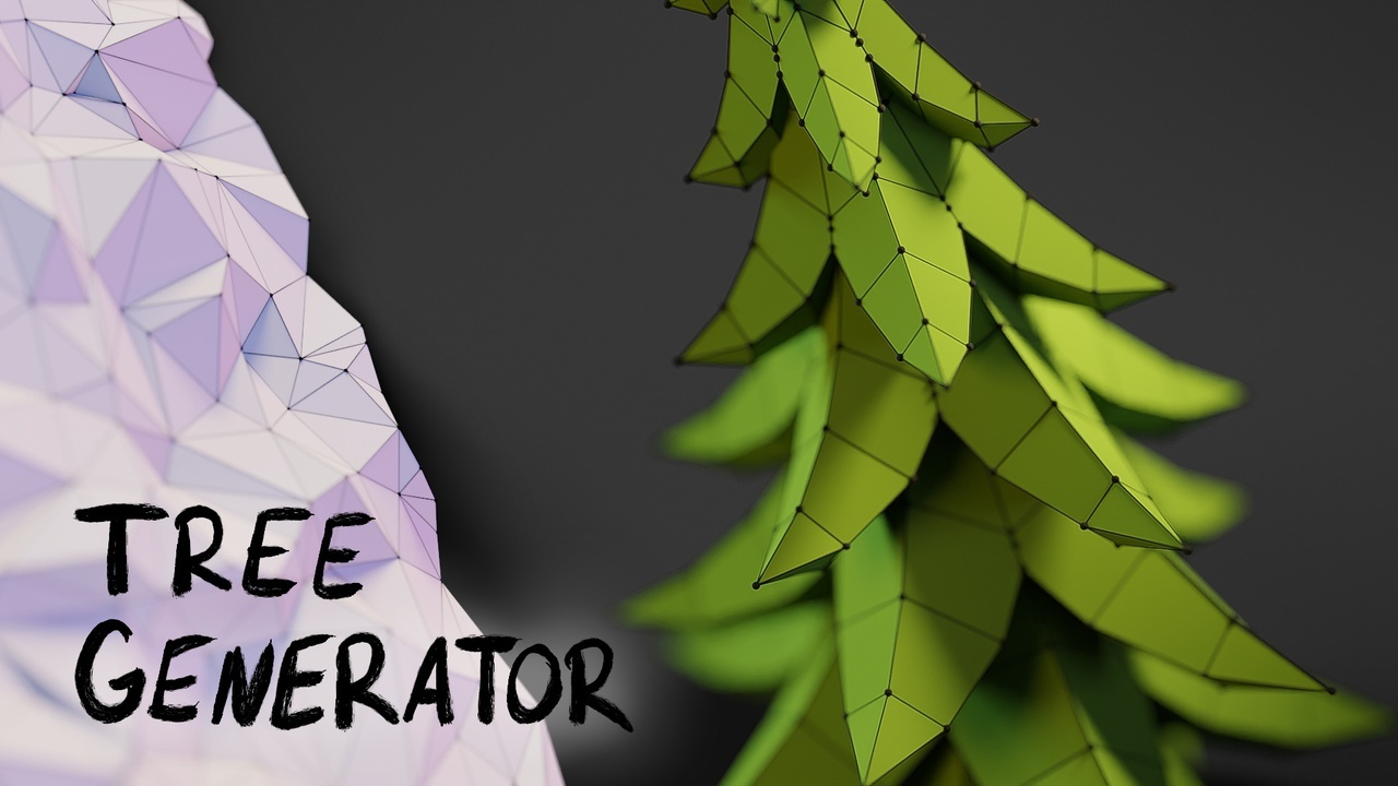 Example - Tree Generator - Geometry Nodes from Scratch - Blender Studio