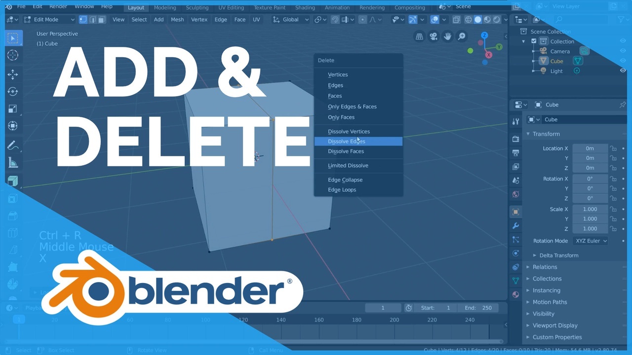 Add & Delete - Blender 2.8 Fundamentals - Blender Studio