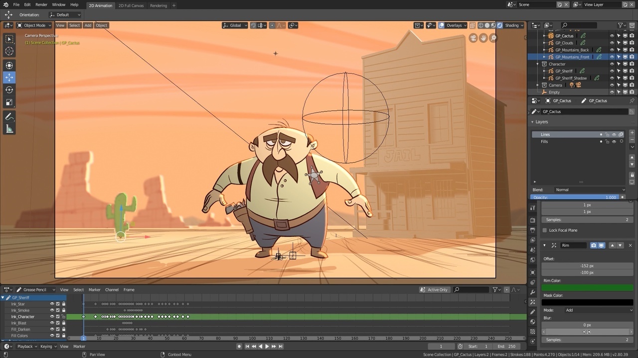 Modifiers and VFX Shaders - Grease Pencil Fundamentals - Blender Studio