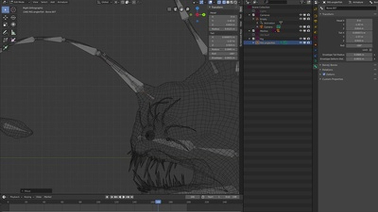 Quick rig - Anglerfish - Blender Studio
