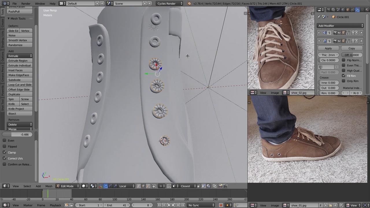 06 - Shoe Details - Low Poly Character Creation - Blender Studio