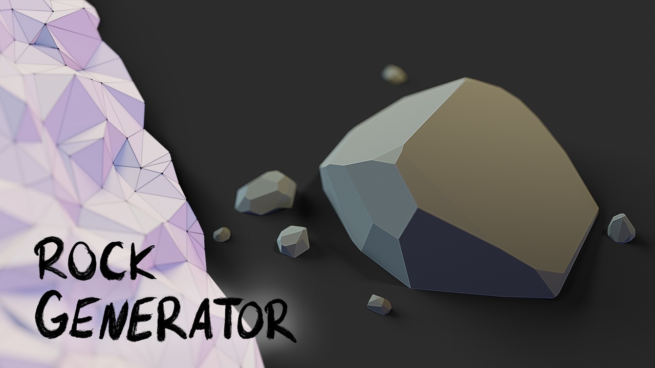 Example - Rock Generator - Geometry Nodes from Scratch - Blender Studio