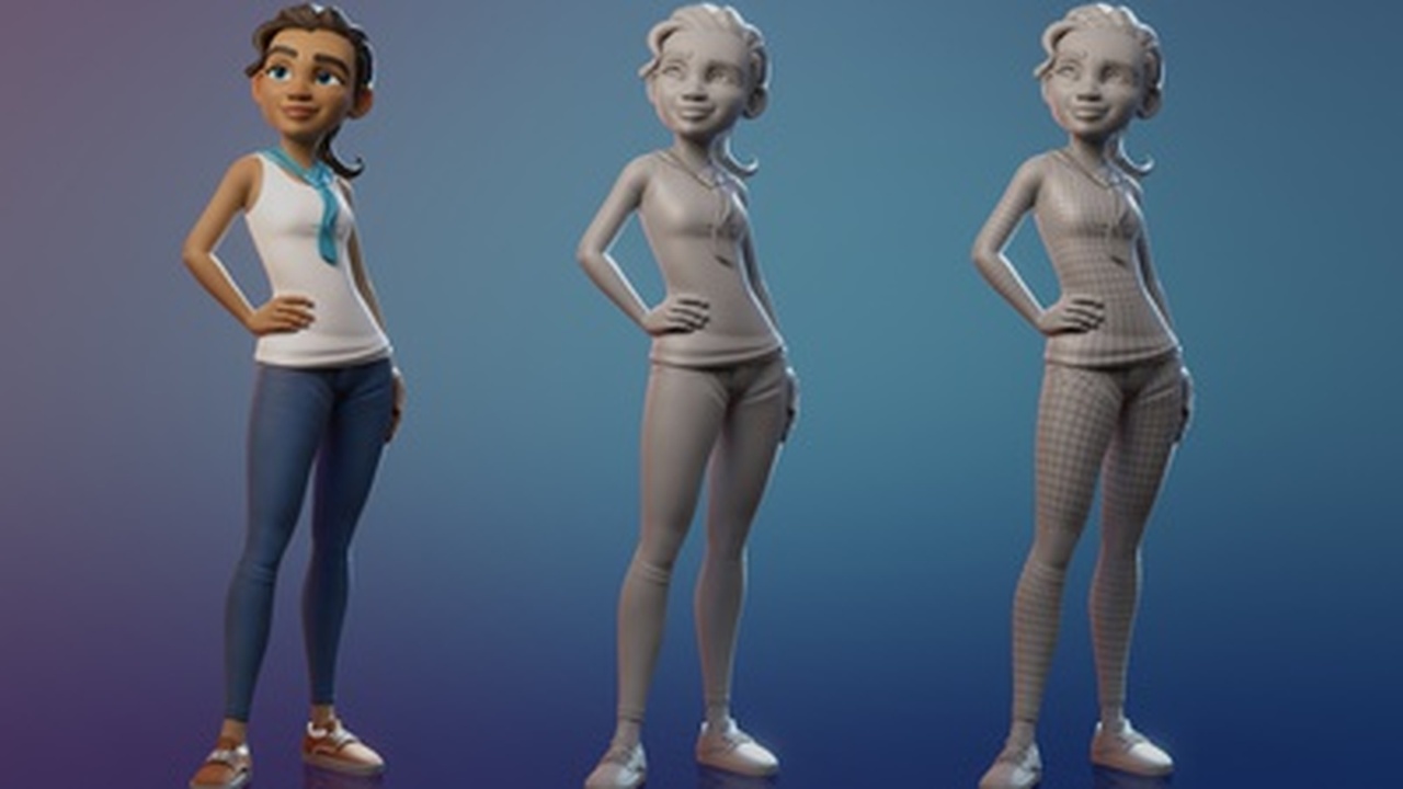 Rain - Turntables - Stylized Character Workflow - Blender Studio