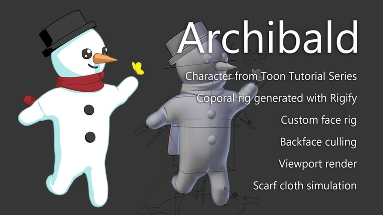 Archibald - Toon Character Workflow - Blender Studio