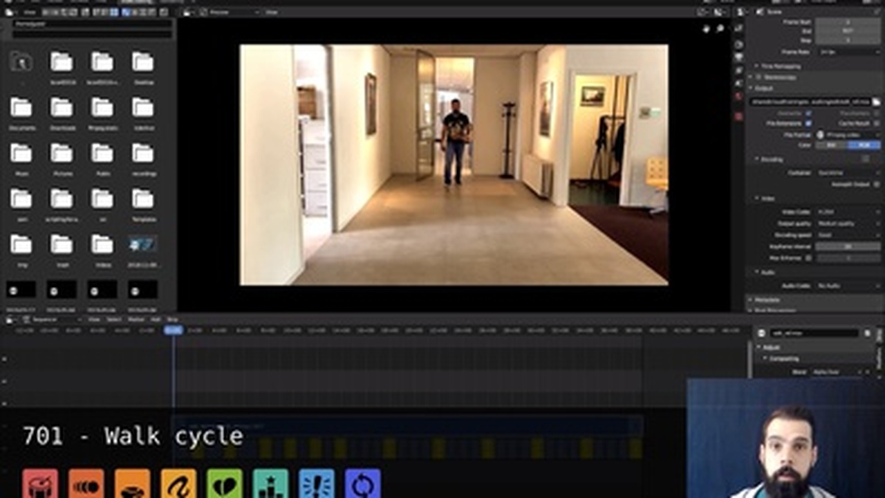 Walking - Animation Fundamentals - Blender Studio