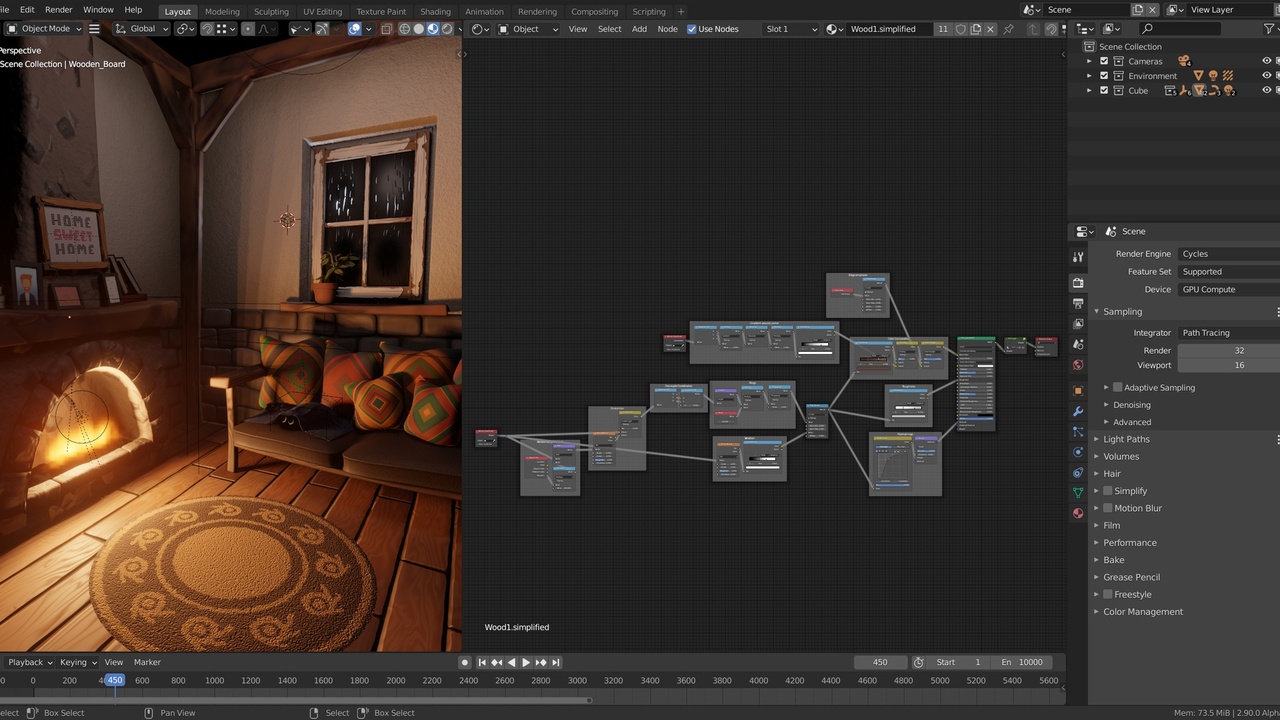 Example Scene - Simplified - Procedural Shading: Fundamentals and ...