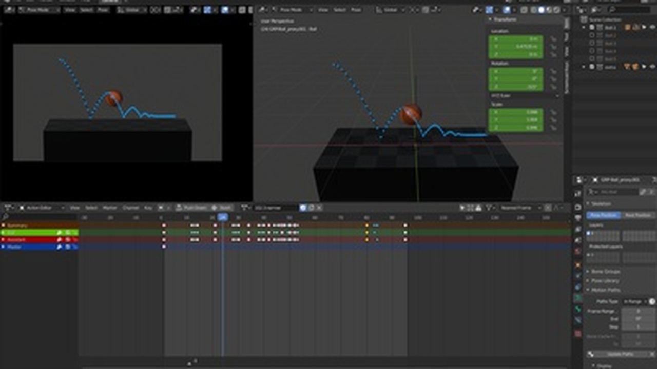 Sideways Bouncing Ball (File) - Animation Fundamentals - Blender Studio