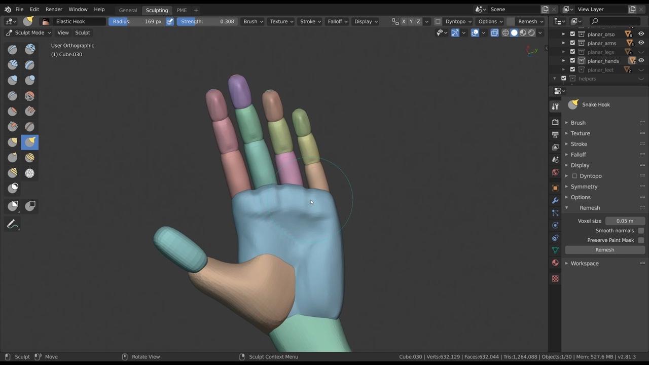Sculpting the Planar Hands & Feet - Stylized Character Workflow ...