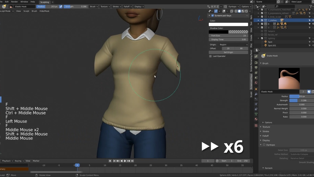 Timelapse: Adjusting Proportions and the Outfit - Stylized Character Workflow - Blender Studio