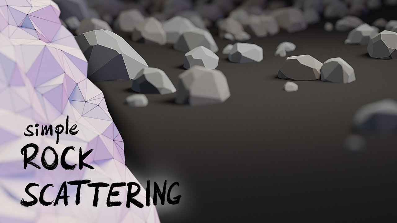 Example - Simple Rock Scattering - Geometry Nodes from Scratch ...