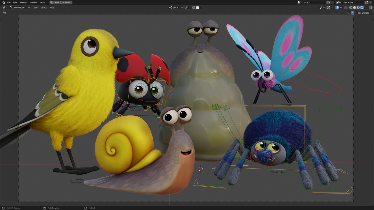 Forest Animals - Character Rig - Blender Studio