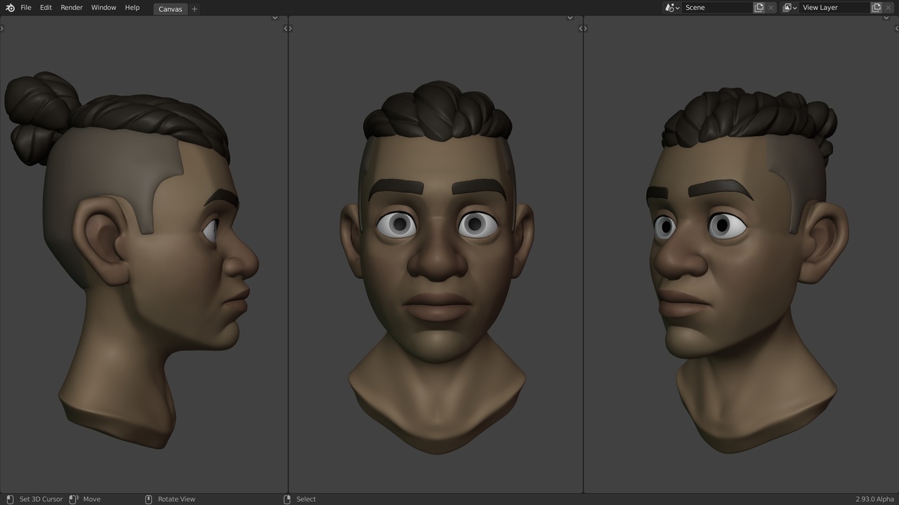 2 - Head Sculpting - Stylized Character Workflow - Blender Studio