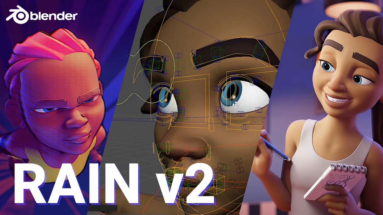 Rain - Character Rig - Blender Studio