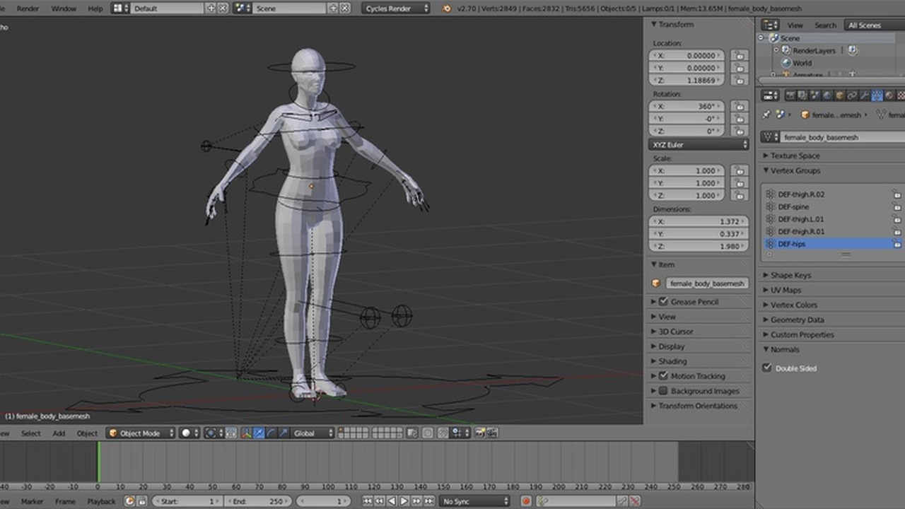 Sample Rig - From Maya and Max to Blender - Blender Studio