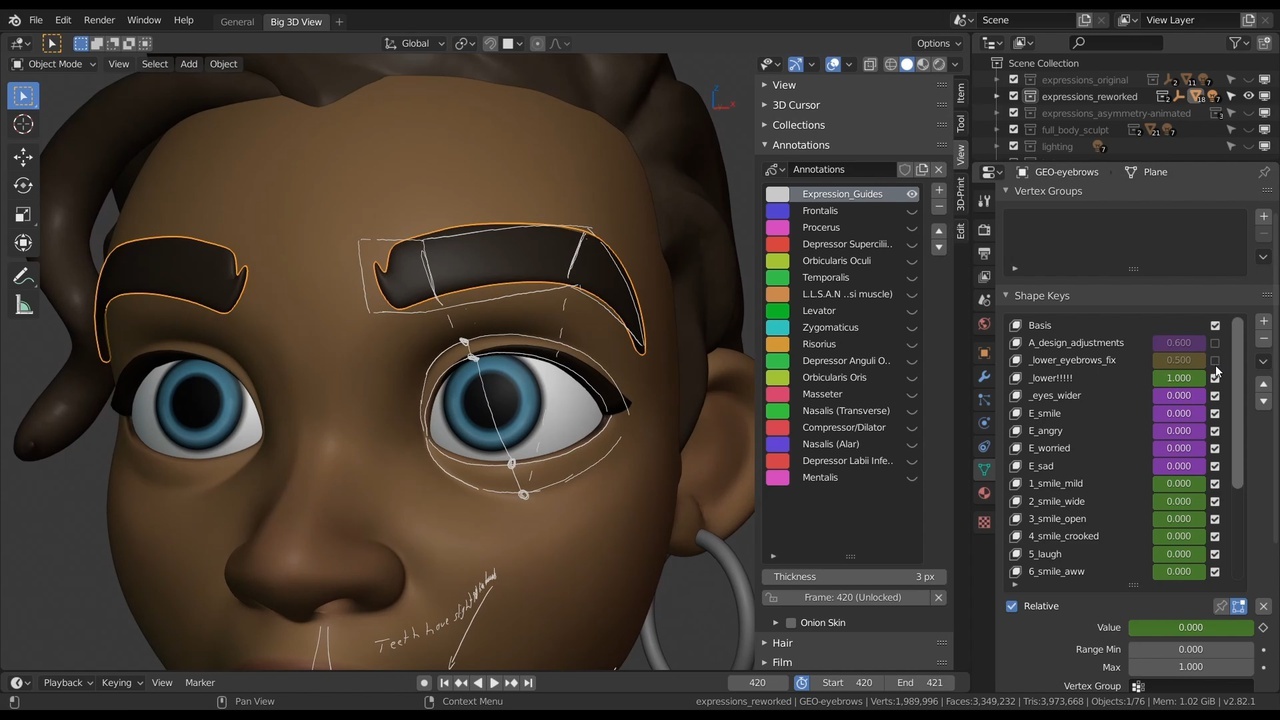 Breakdown: Design Adjustments - Stylized Character Workflow - Blender Studio