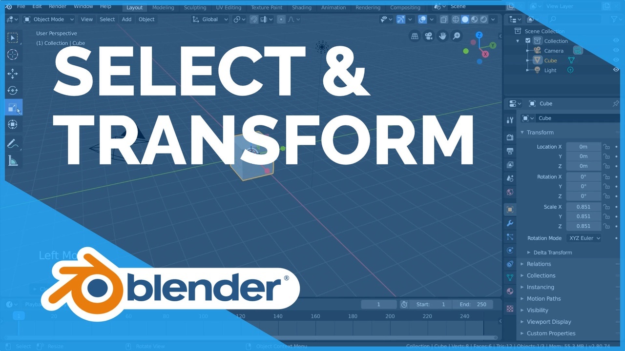 Select & Transform - Blender 2.8 Fundamentals - Blender Studio