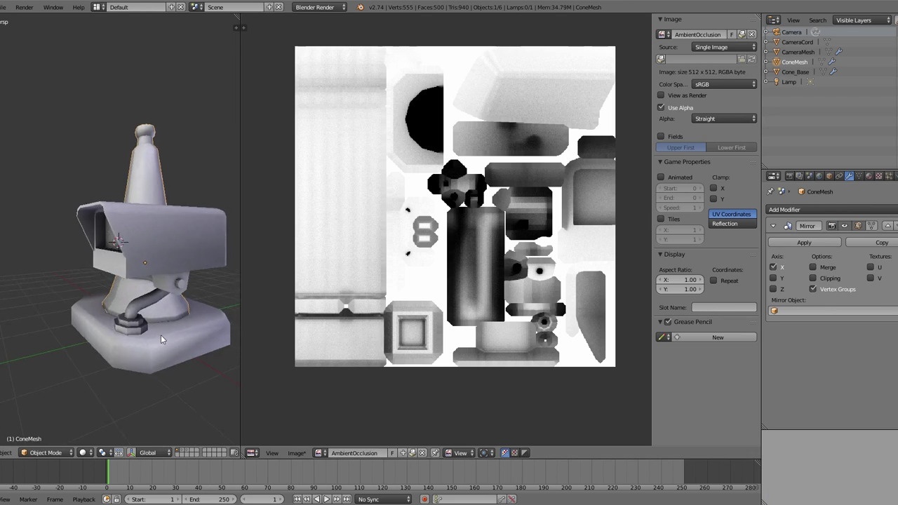 Chapter 02 - Baking Ambient Occlusion - Game Asset Creation - Blender ...