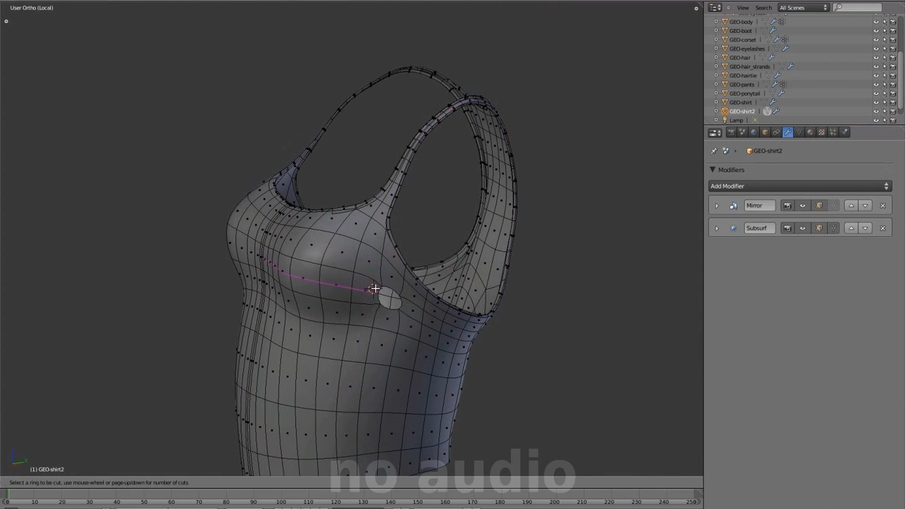 05 - Shirt and Corset, Part 2 - Learn Character Modeling - Blender Studio